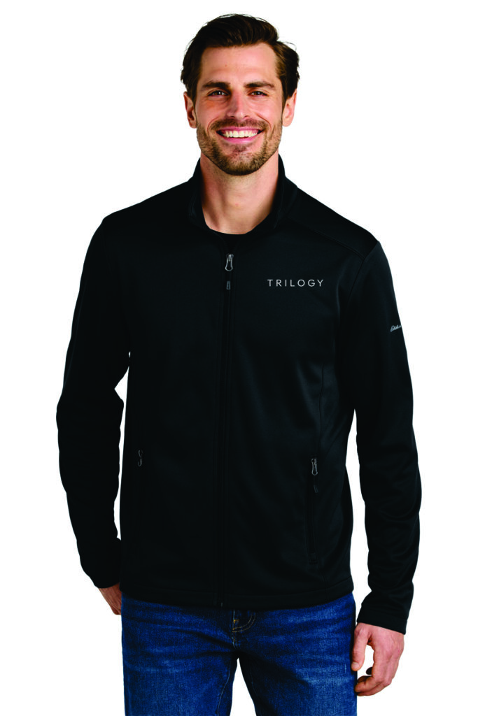 Men's Smooth Mid Layer Fleece Full Zip Performance Jacket | Trilogy